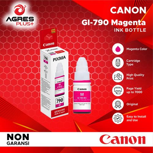 Promo CANON Tinta Printer GI 790 MAGENTA Colour Warna Original ...