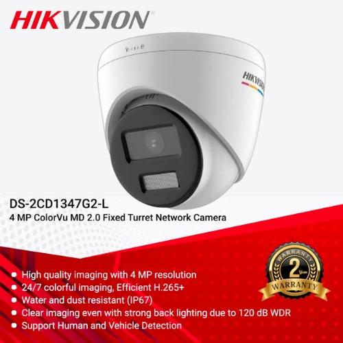Jual HIKVISION IP CAMERA 4MP COLORVU TURRET DS-2CD1347G2-L - Kota ...