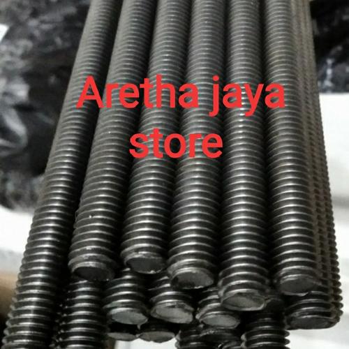 Jual asdrat baja 8.8 m16x1000mm / longdrat baja 8.8 m16x1meter hitam ...
