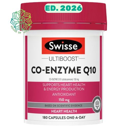 Jual Swisse Ultiboost Co Enzyme Q10 150mg 180 Capsules CoQ10 Kapsul ...