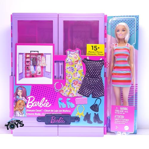 Jual Barbie Ultimate Closet Doll And Playset Portable Fashion Toy With ...
