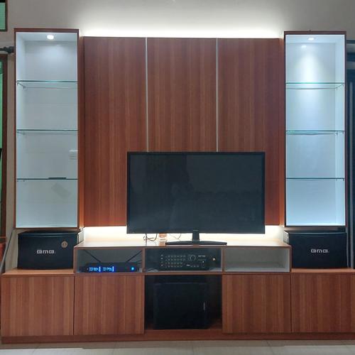 Jual Backdrop tv lemari tv hpl minimalis modern custom - Kota Tangerang ...