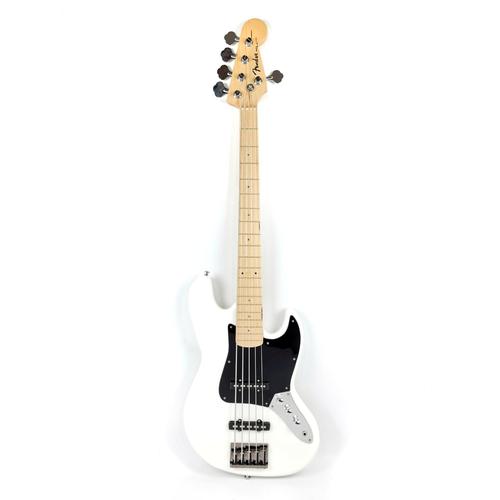 Jual Bass Listrik Elektrik Fender Jazz Bass Senar 5 Putih Bonus Kabel ...