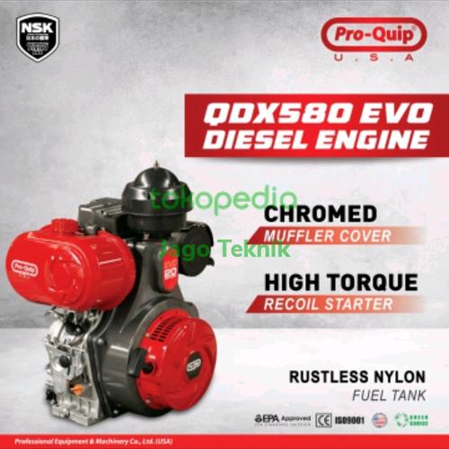 Jual Mesin penggerak engine diesel 20HP AIR-COOLED Proquip QDX580 QDX ...