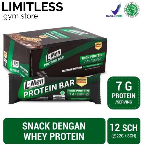 Jual ( PROMO !) L-men Lmen Protein Bar 12 pcs Healthy Snack Cemilan ...