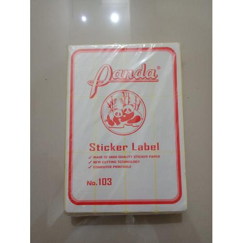 Jual Label Polos 103/Stiker Label Undangan 103 (10 pack x 84 pcs nama ...