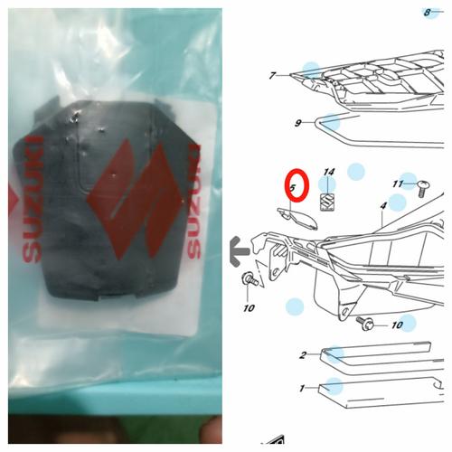 Jual COVER BODY TUTUP TANGKI AIR RADIATOR BODY TENGAH SUZUKI SATRIA FU ...