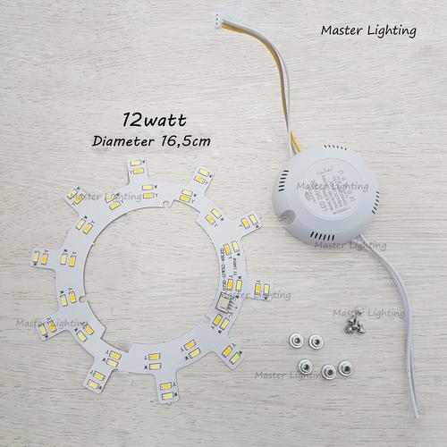 Jual lampu refil isi untuk lampu plafon led 12w 18w 24w cahaya 3in1 ...