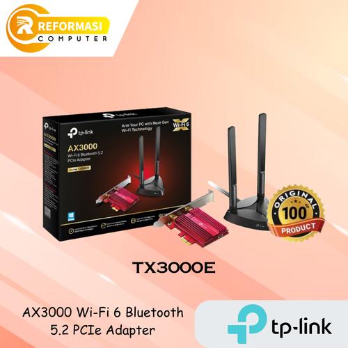Promo Tp-Link Archer TX3000E AX3000 TpLink WiFi 6 Bluetooth 5.0 PCIe ...