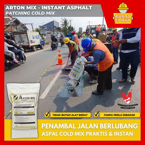 Jual Asphalt Patching Tambal Instant Cold Mix Aspal Dingin Arton Mix Tipe C - Coldmix+Perekat ...