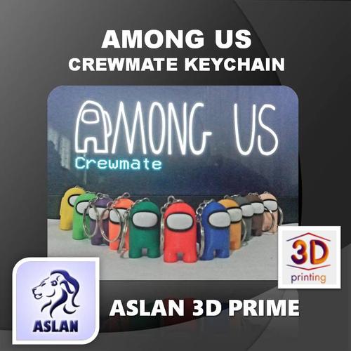 Jual AMONG US CREWMATE KEYCHAIN GANTUNGAN KUNCI 3D Print PLA+ - Red ...