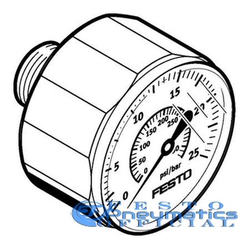 Jual FESTO PartNo: 541734 MA-27-25-R1/8 Pressure gauge - Kota Tangerang ...
