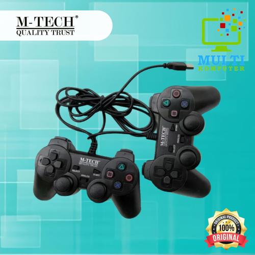 Jual Gamepad Double Mtech/Joystick/Gamepad Double Hitam M-Tech/Pc ...