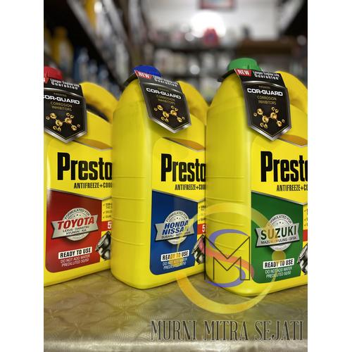 Jual Prestone 50/50 Cor-Guard Biru Merah Hijau Antifreeze Coolant 4/3 ...