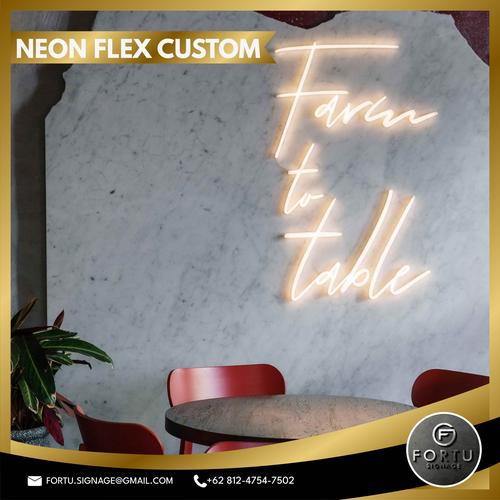 Jual NEON FLEX / SIGN / LED / SIGNAGE CUSTOM LOGO / TULISAN PREMIUM ...