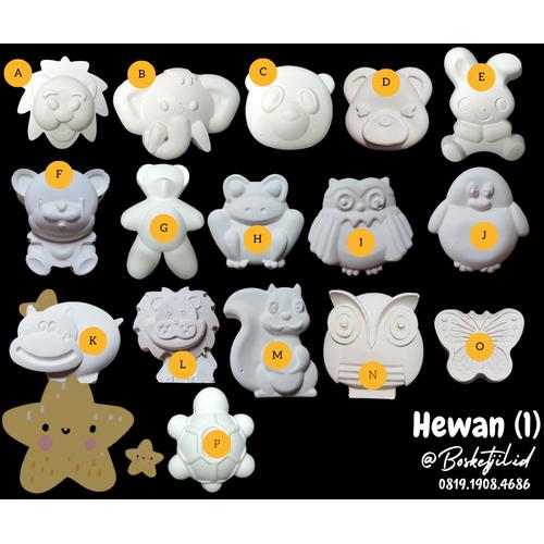 Jual Patung Gypsum Karakter Satuan/ Patung lukis/ Mainan edukasi anak ...