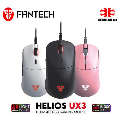 Jual Fantech HELIOS UX3 Mouse Gaming RGB Pixart 3389 - Hitam - Kota ...