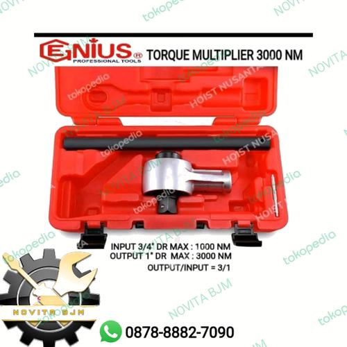 Jual TORQUE MULTIPLIER 3000 NM KUNCI TORQUE 3000 NM GENIUS - Jakarta ...