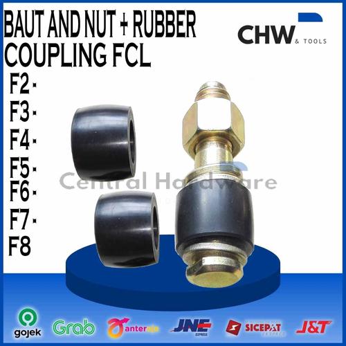 Jual COUPLING FCL F7 BAUT + NUT + RUBBER COMPLETE SET - Jakarta Pusat ...