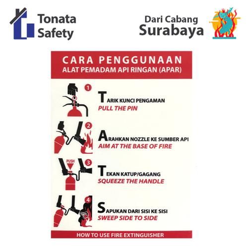 Jual Rambu Akrilik Cara Penggunaan APAR - Kota Surabaya - Tonata Safety ...
