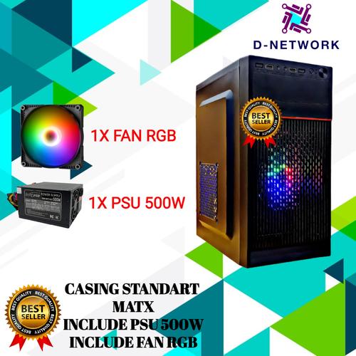 Jual CASING INFORCE RGB MATX MINI CASING PC MATX PSU 500W - CASING ONLY ...