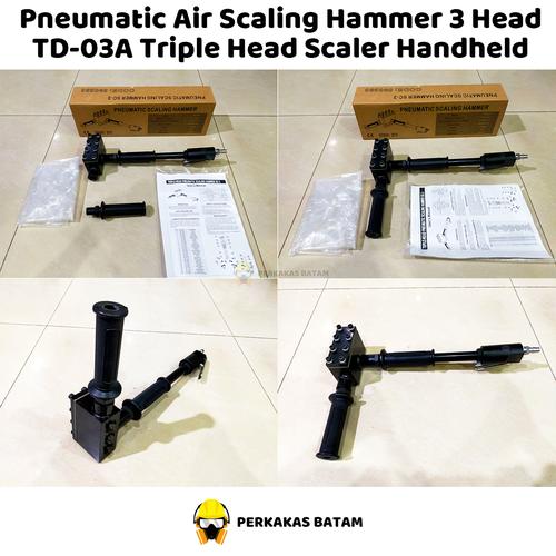 Jual Pneumatic Air Scaling Hammer 3 Head TD-03A Triple Head Scaler ...
