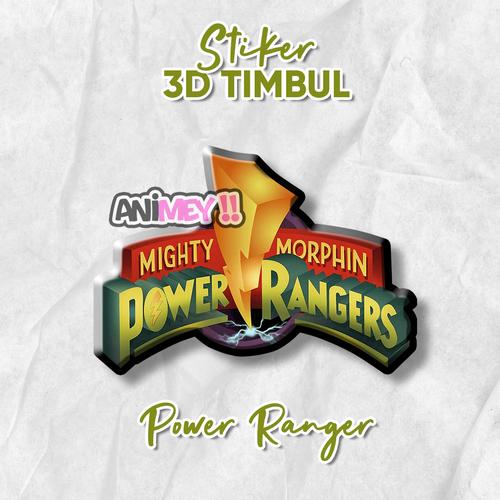 Jual Stiker Emblem 3D Power Ranger Logo / Stiker Anime Gaming Resin ...