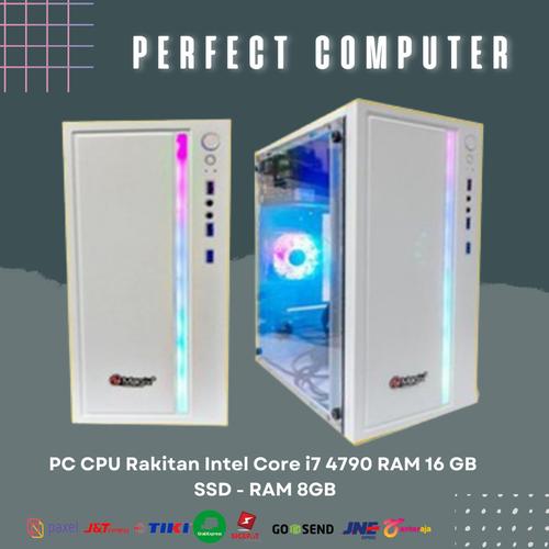 Jual PC CPU Rakitan Intel Core i7 4790/4770 RAM 16 GB SSD - 8GB, 128GB - Kota Bandung - perfect ...
