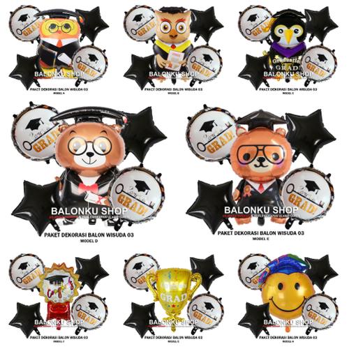 Jual Paket Dekorasi Balon Wisuda / Paket Balon Dekor Graduation 03 ...