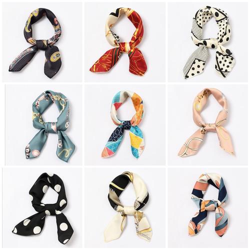 Jual Syal leher 50x50 syal pramugari scraf fashion syal kepala syal tas ...