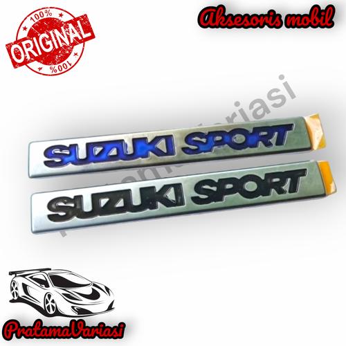 Jual Emblem Suzuki Sport Tulisan Suzuki Sport Lambang Suzuki Sport Original - Hitam - Kota ...