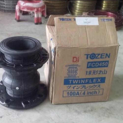 Jual 4" FLEXIBLE RUBBER JOINT TOZEN TWINFLEX JIS 10K FCD450 FLEXIBEL 4 ...