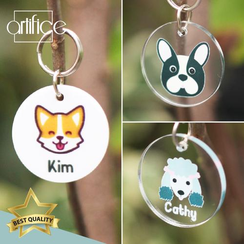 Jual Custom Dog Tag / Liontin Bandul Nama Kalung Hewan Anjing Akrilik ...