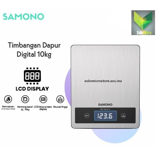 Jual Samono SW-KS03 Electric Scale Timbangan Dapur Digital Stainless ...