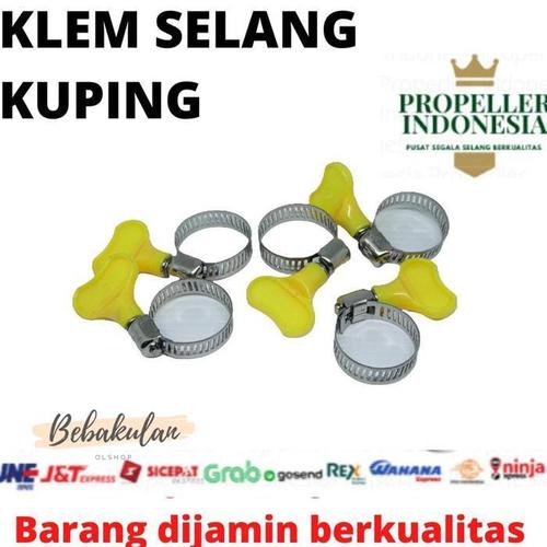 Jual klem selang kuping stainless 1/2-3/4in/klem selang air/klem selang ...