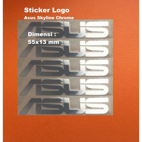 Jual Sticker Logo Laptop Asus Skyline Chrome Original Import Quality ...