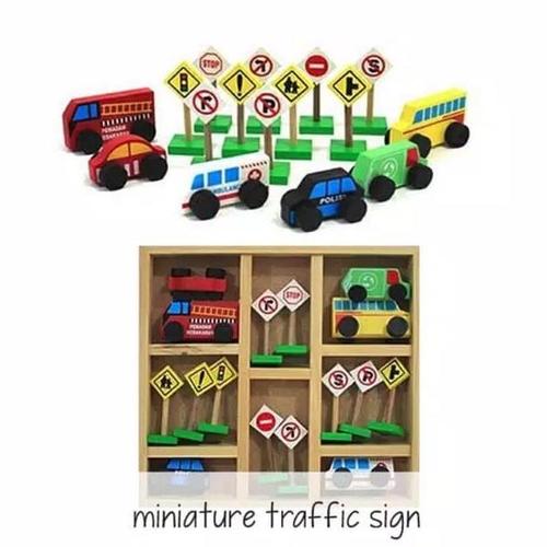 Jual Mainan Edukasi Anak Miniatur Rambu Lalu Lintas/MINIATURE TRAFFIC ...