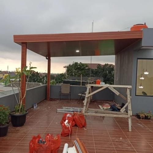 Jual Teras pendopo kanopi baja ringan tambah plafon mewah pvc - Kota ...