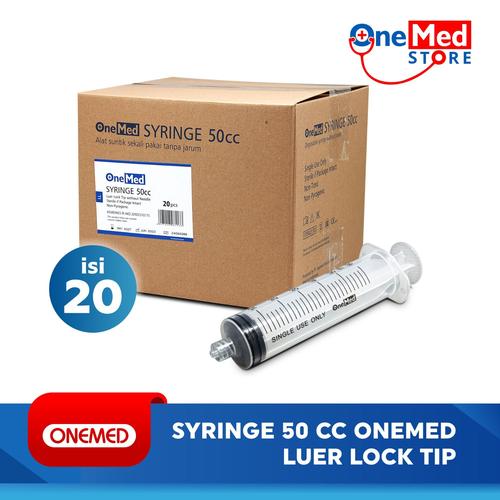 Jual Syringe 50cc Onemed box isi 20pcs Luer Lock - LL - Kota Tangerang ...