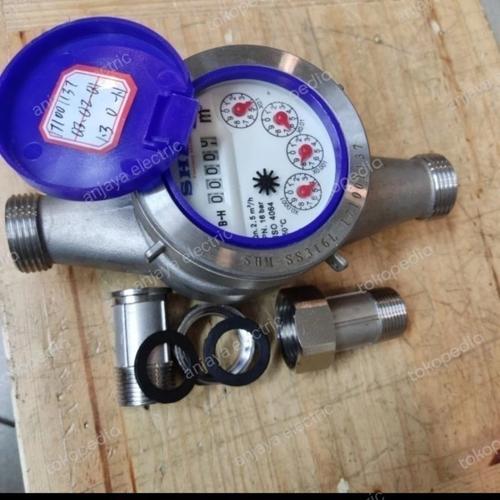 Jual Flow meter SHM stainless SS316 horizontal 1/2" DN15 HOT water ...