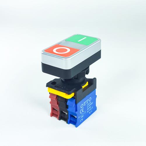 Jual Double Push Button With Lampu 22mm Merah+Hijau OTTO - Kota ...