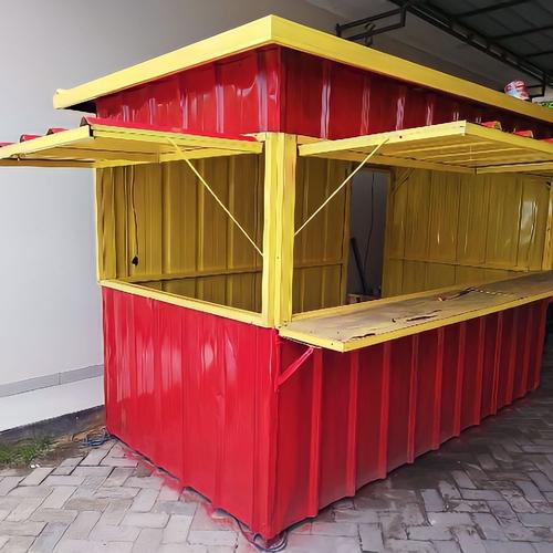 Jual booth container/gerobak kontainer/warung kontainer - 1,8m x 1,2m ...