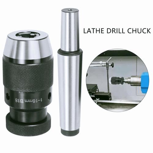 Jual Drill Chuck Keyless 1 - 16 mm Set Arbor MT4 Baut M16 - Jakarta ...