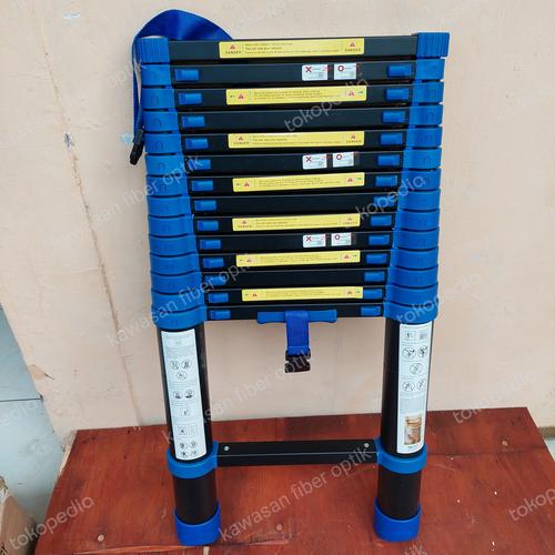 Promo Tangga Teleskopik 5.3 Meter - Biru Amg / Tangga Lipat Aluminium 5 ...