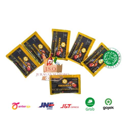 Jual KIKKOMAN SOY SAUCE SACHET SHOYU KECAP ASIN JEPANG HALAL 5 ML ...