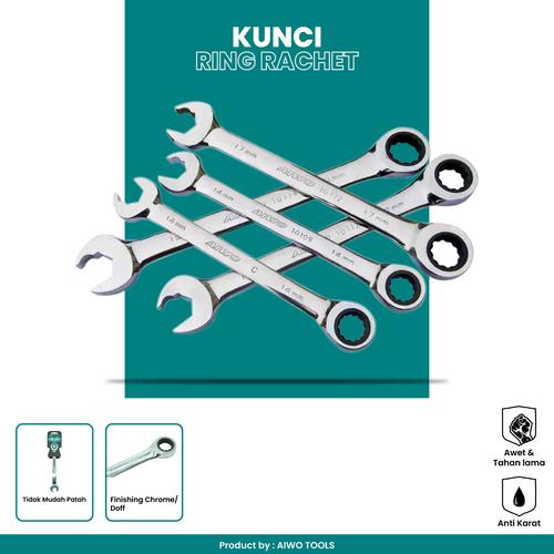 Jual Kunci Ring Rachet - Pas New Type Head 19MM KUALITAS DIJAMIN ...