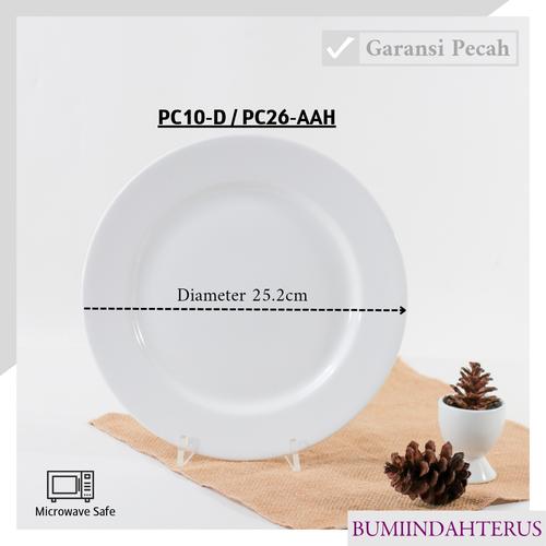 Jual Piring Ceper Keramik 25.2CM Polos By Indo Keramik / Piring Makan ...
