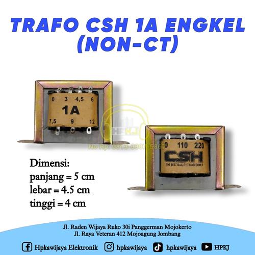 Jual TRAVO 1A 0 12V CSH trafo 1 amper 12 volt engkel CSH (NON-CT ...