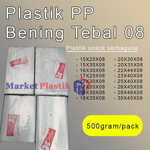 Jual Plastik PP Bening/Plastik PP/Plastik PP Tebal 08/PP 08micron - 15X25X08 - Kab. Tangerang ...