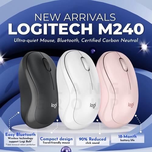 Jual Logitech M240 Mouse Bluetooth Silent Touch - Pink - Kota Tangerang ...